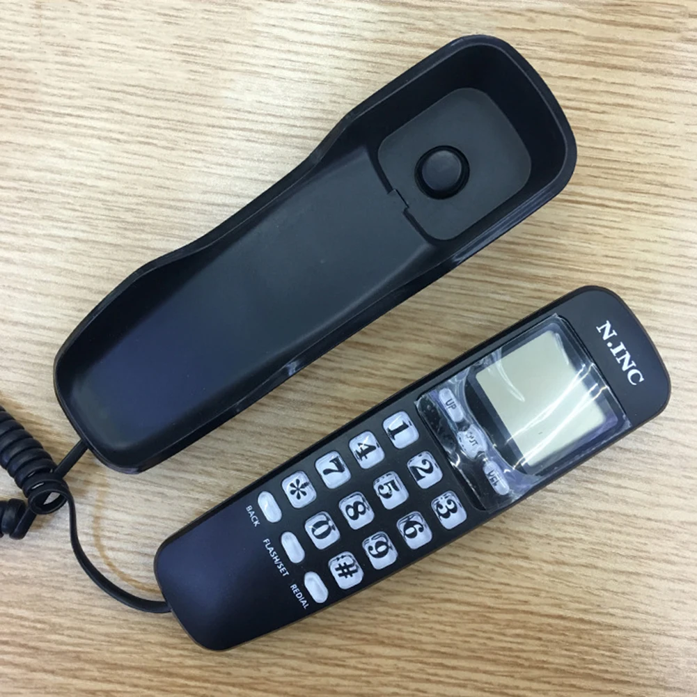 Mini Wall Mount Landline LCD Display Caller ID Telephone Home Phone For ...