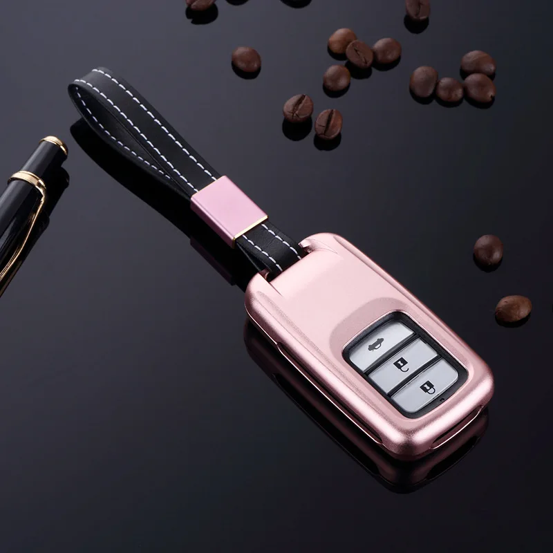 Aluminum Alloy Car Key Case Key Cover Case Smart Key Shell For Honda ...