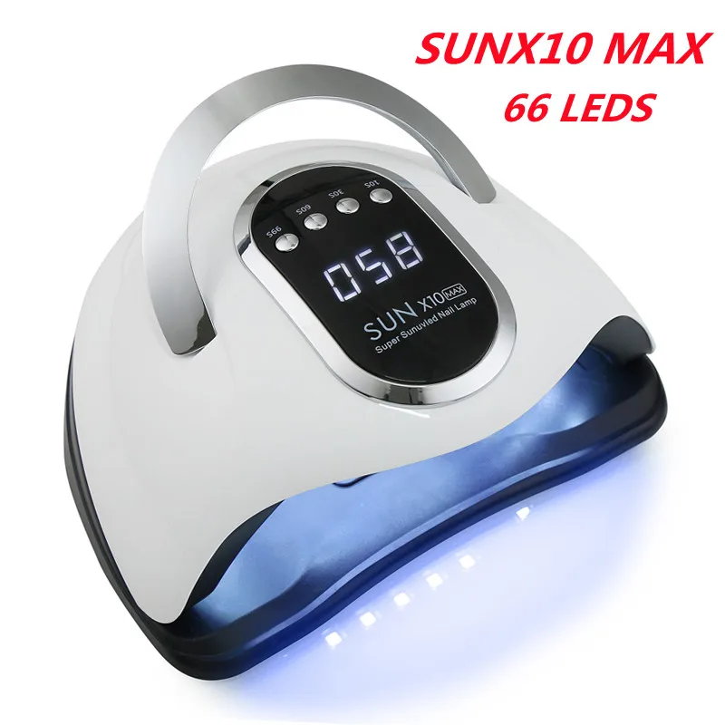 SUN-X10-MAX-UV-LED-Nail-Dryer-66LEDs-Gel-Polish-Curing-Lamp-with-Motion ...
