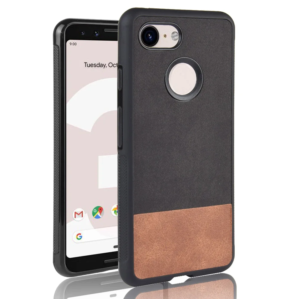 Google-Pixel-3a-XL-Luxury-Cowboy-Cloth-Back-Cover-Shockproof-Case-For ...