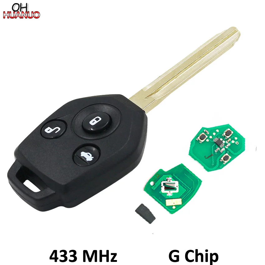 for SUBARU XV UNCUT "G" CHIP KEY KEYLESS ENTRY REMOTE KEY FOB 433mhz ...