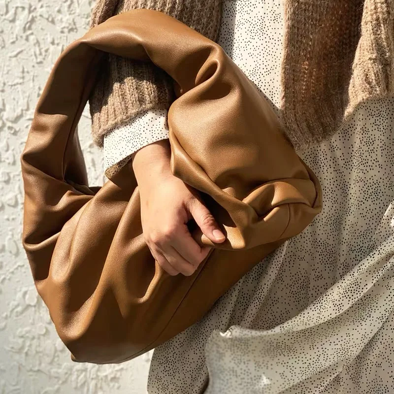 The Shoulder Pouch In Calf Soft Voluminous Shoulder Bag Genuine Leather ...