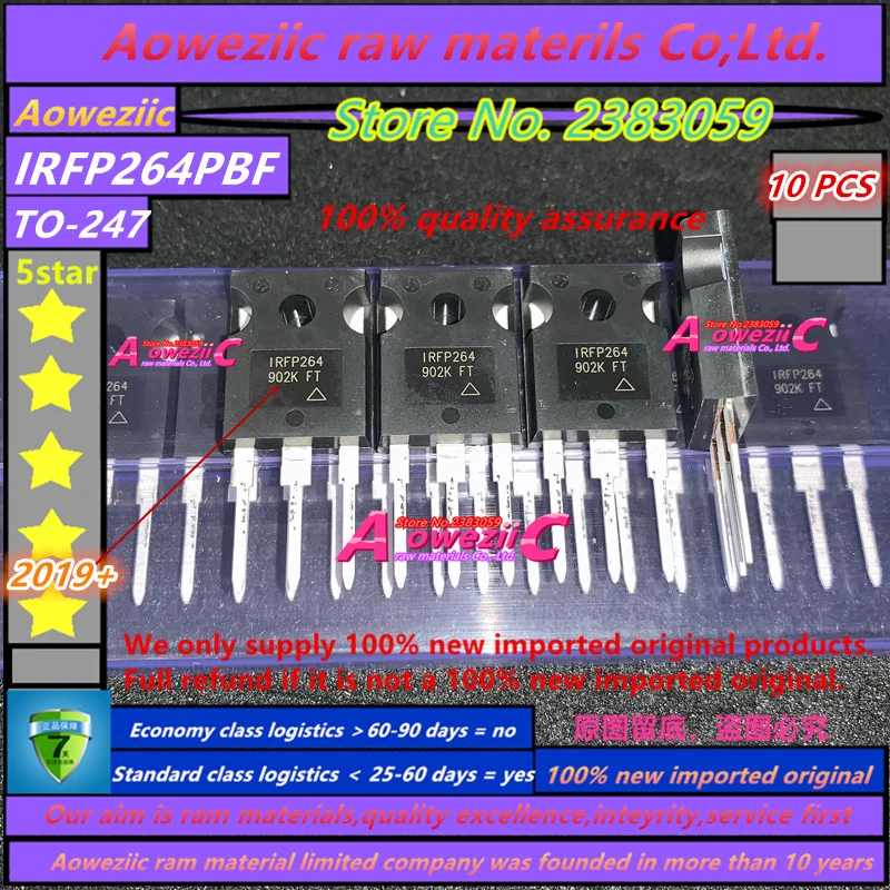 Aoweziic tubo MOS original importado, 2019 + 100, nuevo, IRFP264PBF, IRFP264 a 247, 38A, 250V ...