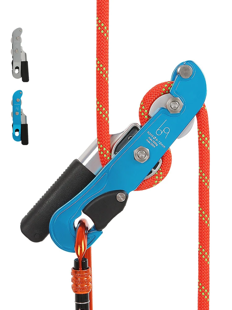 Outdoor Rock Climbing Descent Device Stop Handle-control Abseiling ...