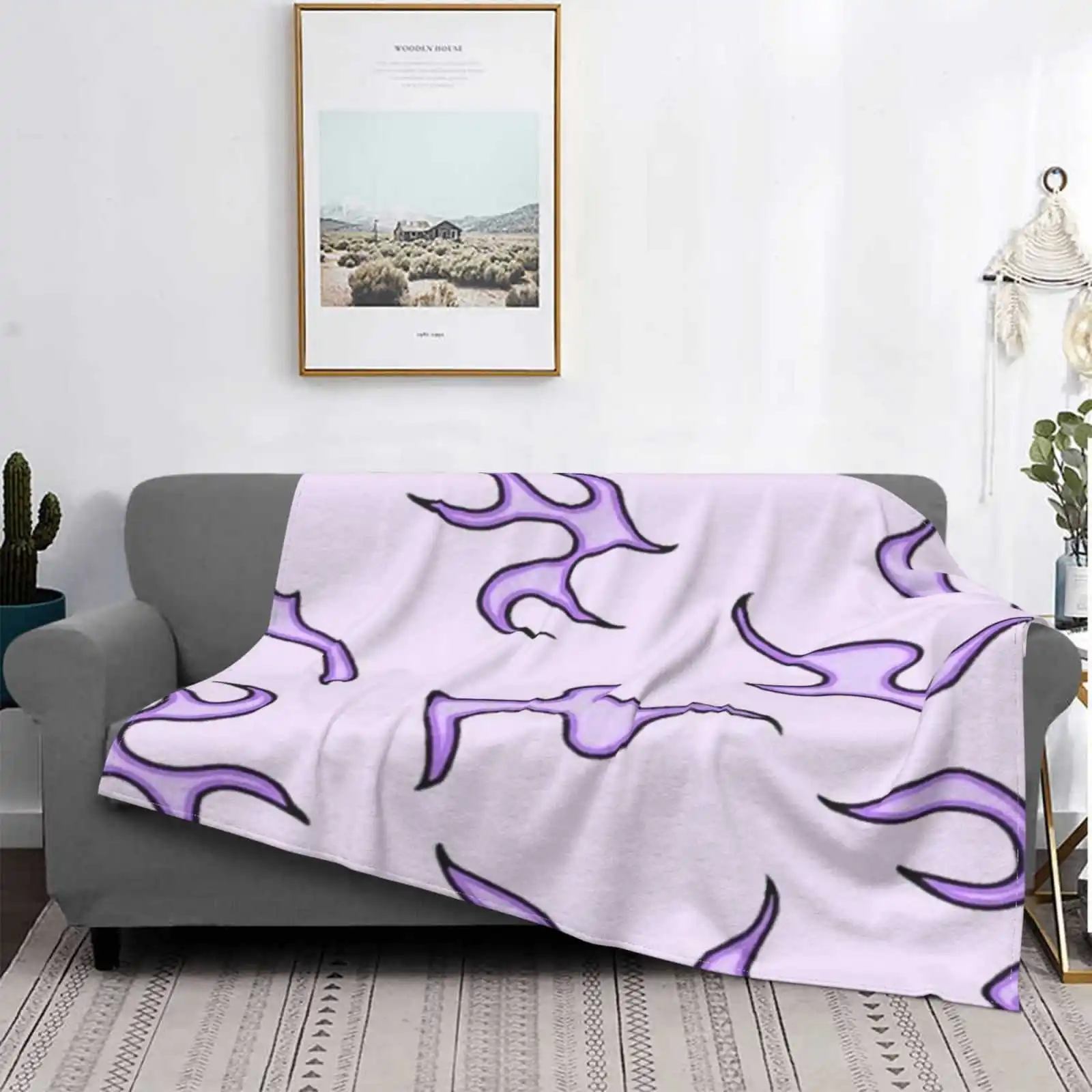 Purple-Flame-Air-Conditioning-Blanket-Soft-Warm-Light-Thin-Blanket ...