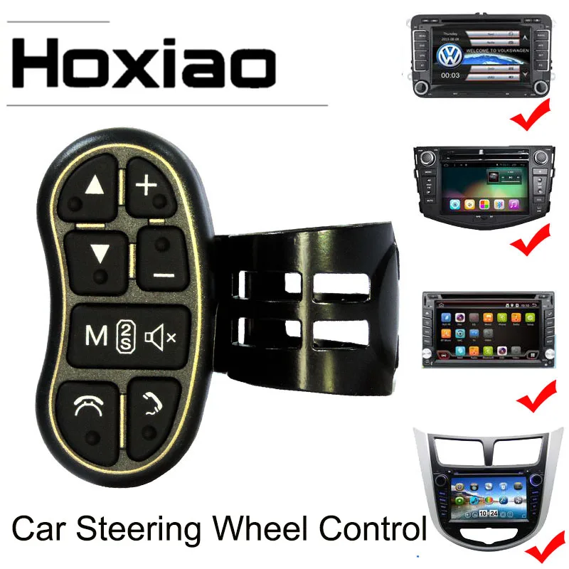 10 Keys Car Steering Wheel Control Key Wireless Remote Control ...