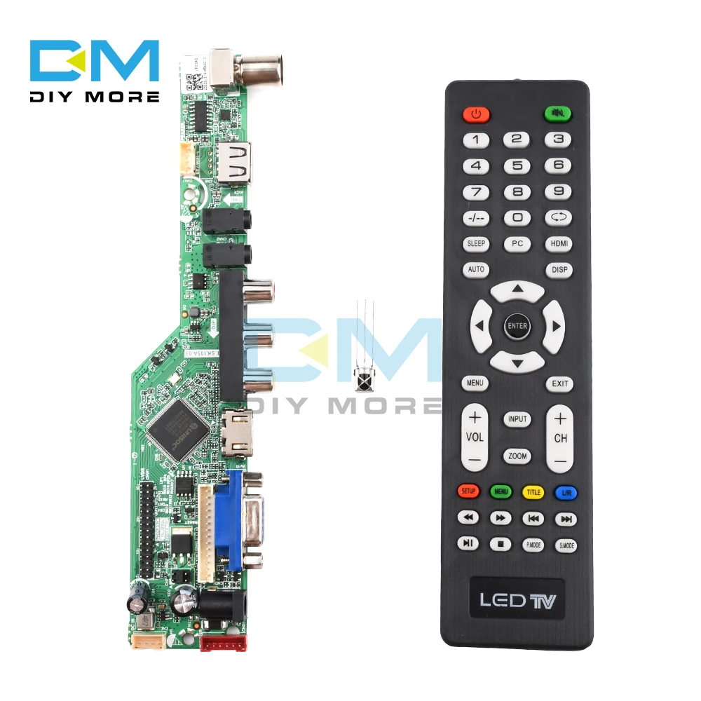 Universal Lcd Tv Controller Driver Board Resolution Tv Motherboard Vga ...