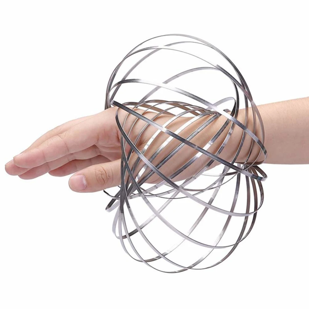 Magic Bracelet Aniti stress Magic Funny Flow Ring Kinetic Spring Toys ...