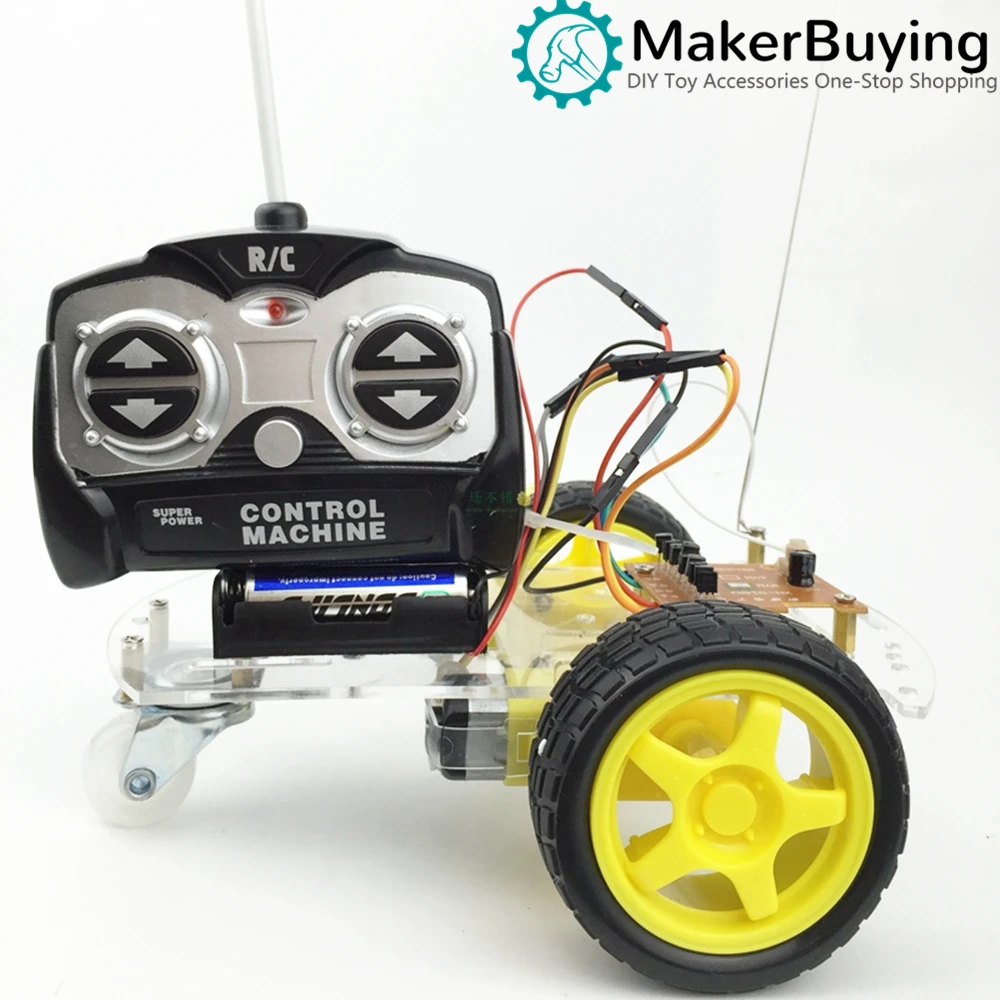 Assembled-four-channel-remote-control-robot-car-DIY-kit-electronic ...