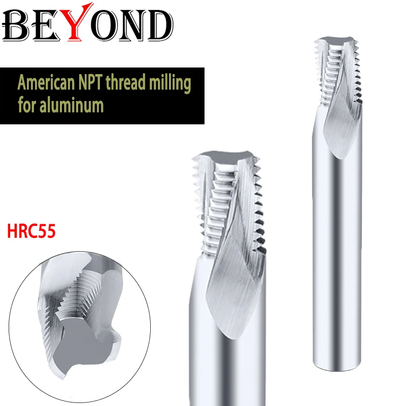 BEYOND-American-NPT-Threading-Milling-Cutter-For-Aluminum-Alloy-Carbide ...