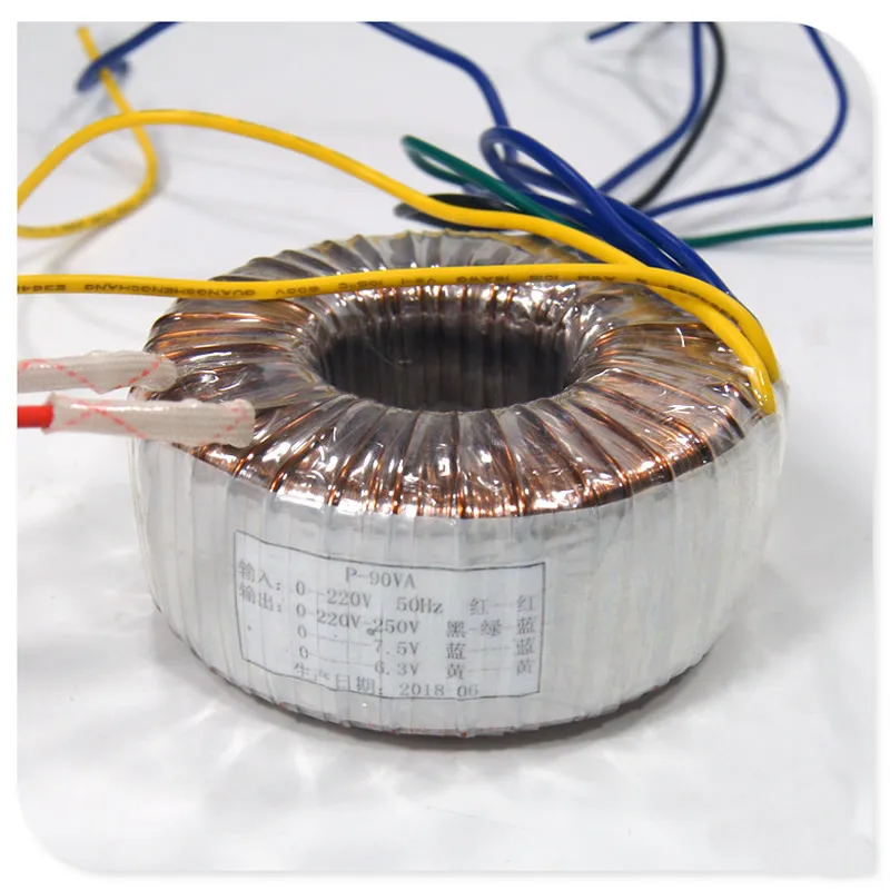90W-pure-copper-toroidal-transformer-0-220-250V-6-3V-7-5V-tube ...