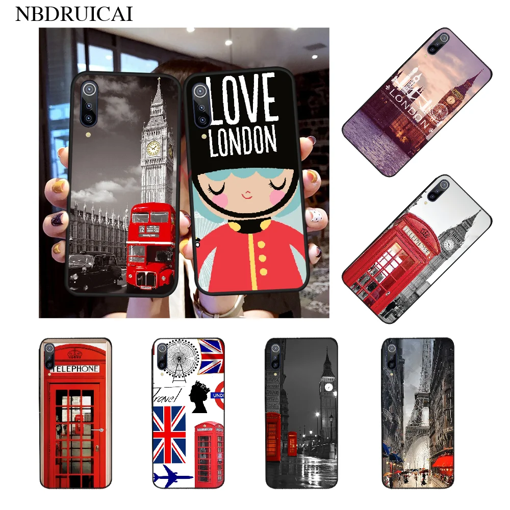 NBDRUICAI London big ben Bus Phone Case for Xiaomi Mi9 9SE 8SE ...