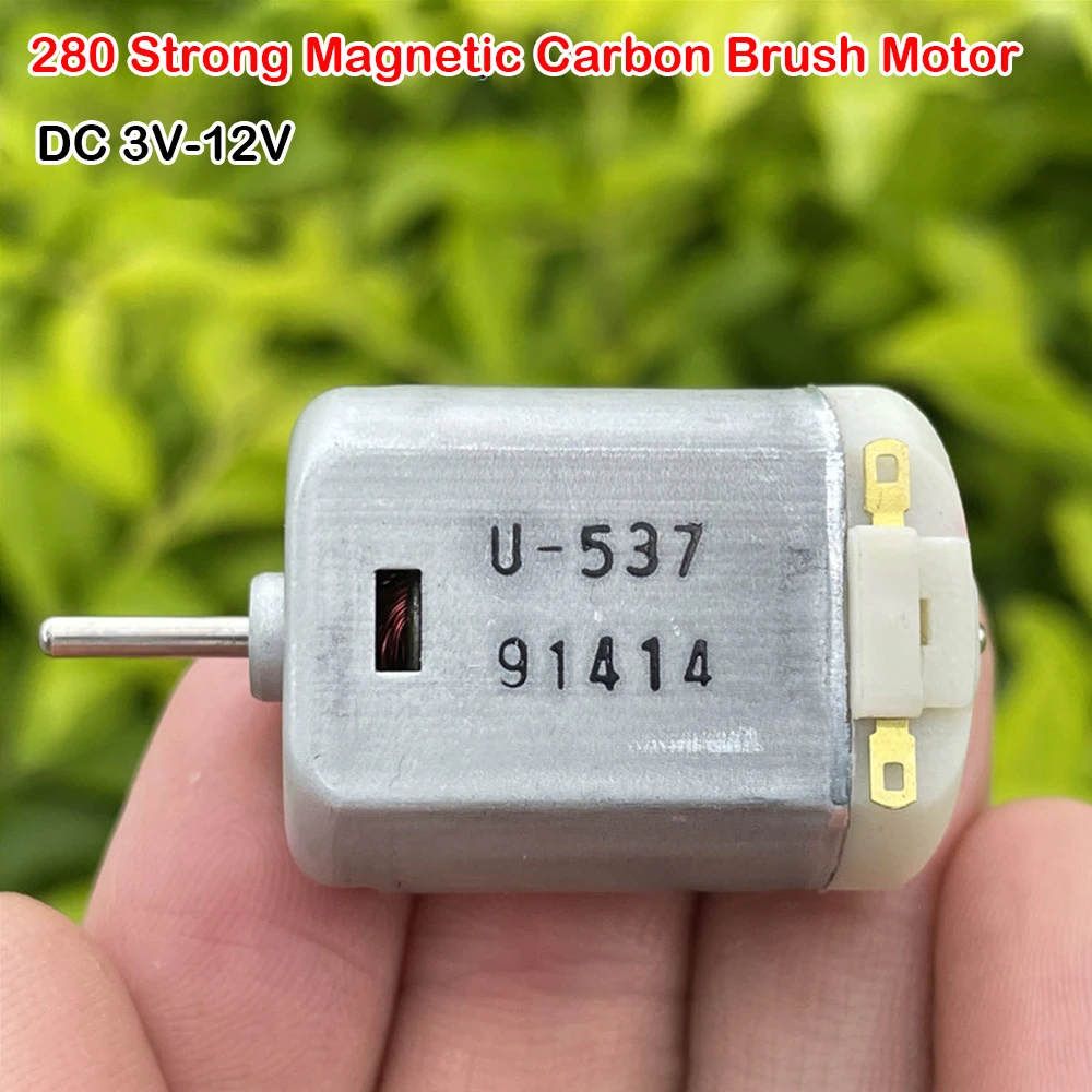 Nichibo Mini 280 Motor Dc 3v-12v 12300rpm Strong Magnetic Carbon Brush ...