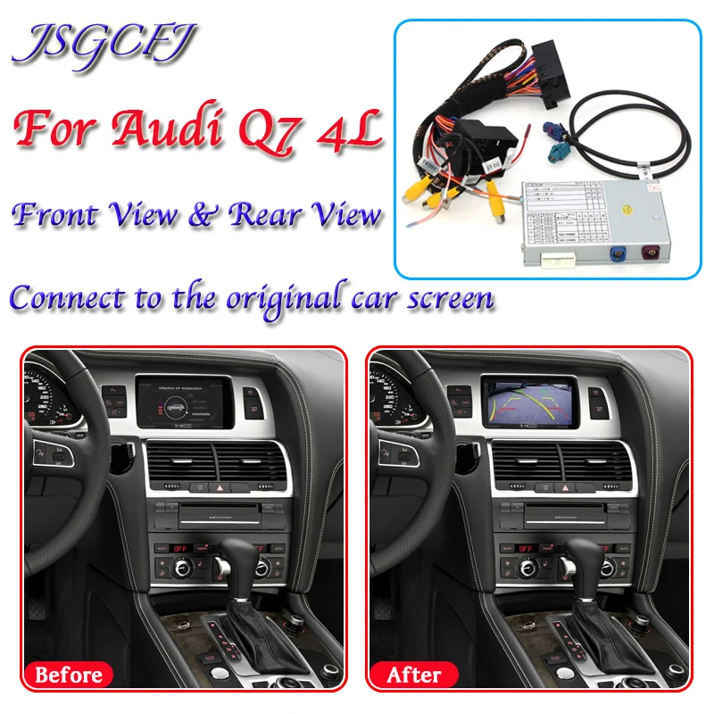 Front-Rear-Camera-For-Audi-Q7-4L-2005-2015-Adapter-Original-Display ...