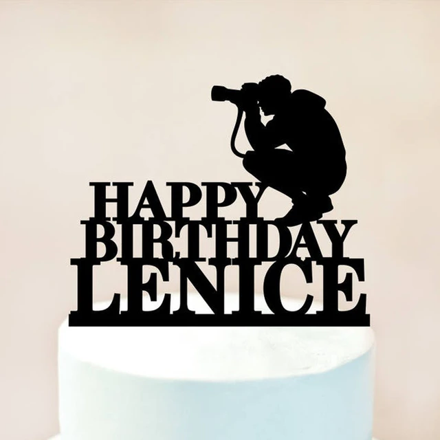 Happy Birthday Cameraman Cake
