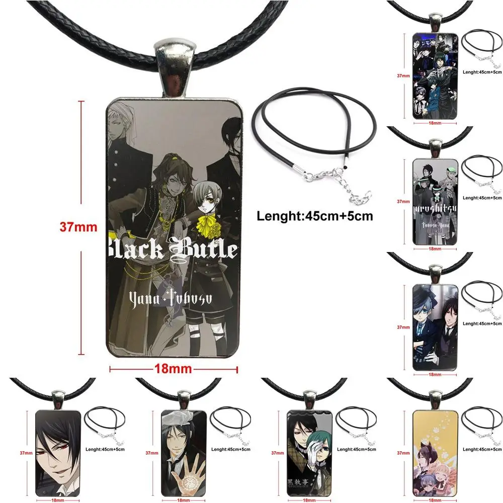 Black Butler Sebastian Michaelis Necklace Fashion Long Chain With ...
