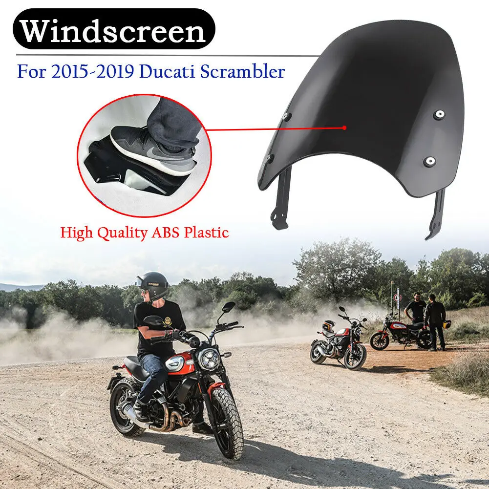 Carbon Motorcycle Windscreen Windshield Wind Deflector Protector For ...