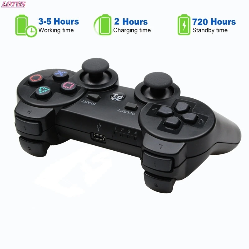 블루투스 무선 컨트롤러 소니 Ps3 게임 패드 플레이 스테이션 3 무선 조이스틱 소니 플레이 스테이션 3 Pc 제어 색상 퍼플