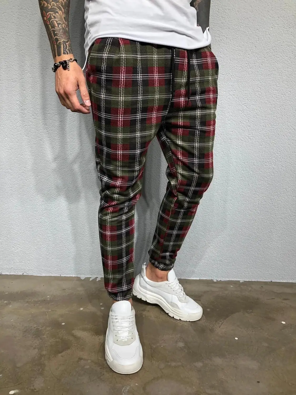 Yellow Checkered Joggers | atelier-yuwa.ciao.jp