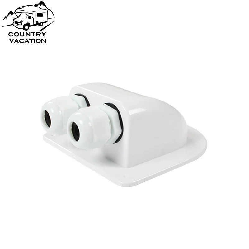 RV-Roof-Solar-Double-Cable-Entry-Gland-Box-Waterproof-ABS-Double-Hole ...