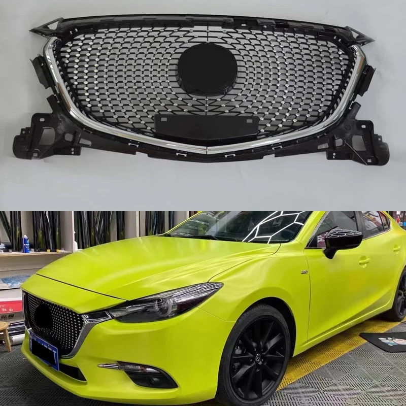 DIAMOND-RACING-GRILLE-For-Mazda-3-MA3-Car-GRILL-Grills-FRONT-Radiator ...