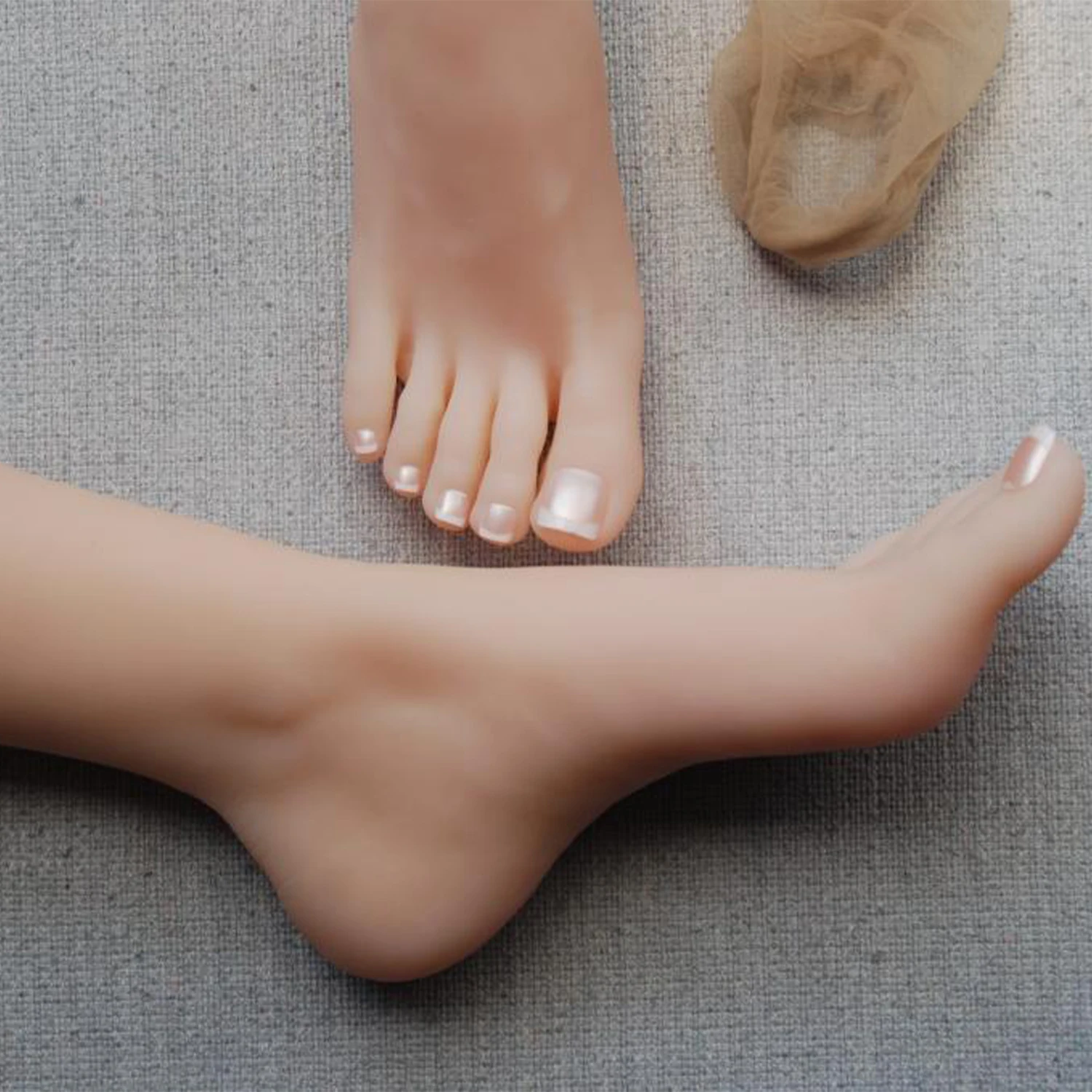 Foot-Model-Cloned-for-Art-Silicone-Female-Fake-Nail-Plastic-Rubber ...