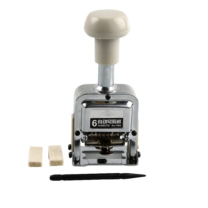 Number Machine 6 Position Automatic Numbering Machine Into The Number ...