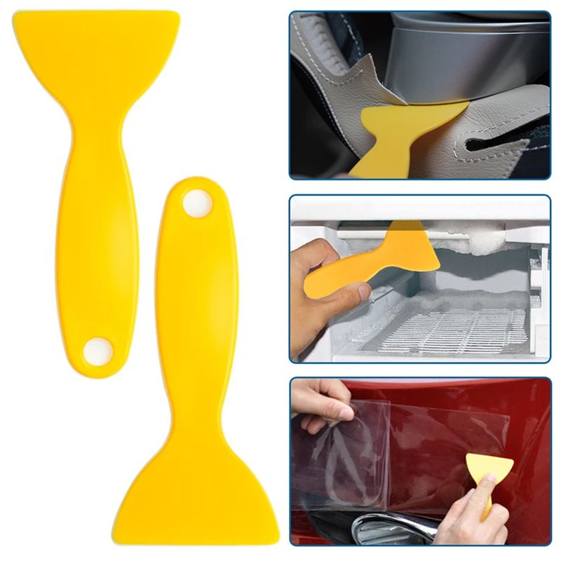 Car Accessories Yellow Small Scraper Vehicle Film Sticking Tool Auto ...