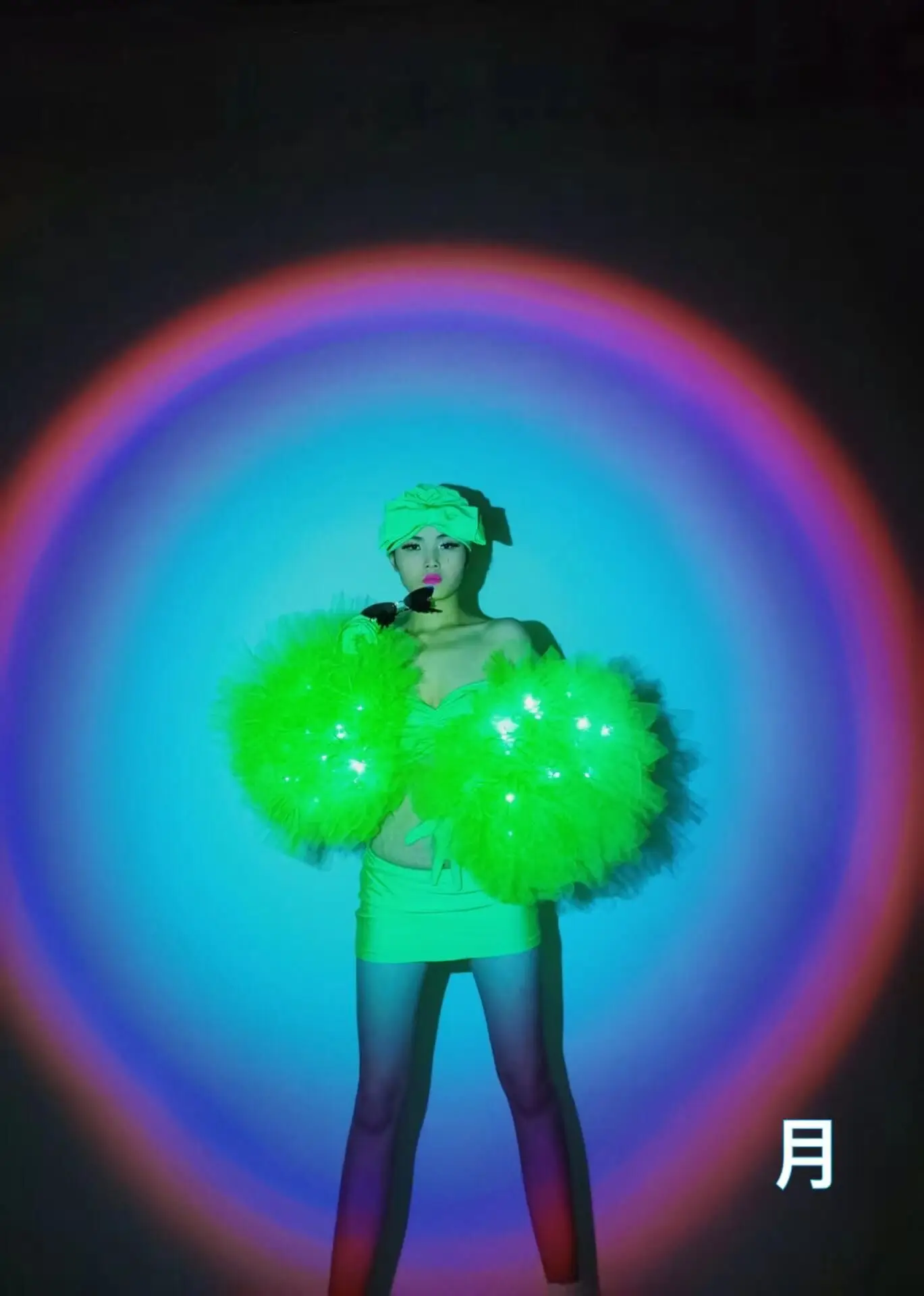 Club Stage Wear Women gogo bikini led light handwear sexy party girl ...