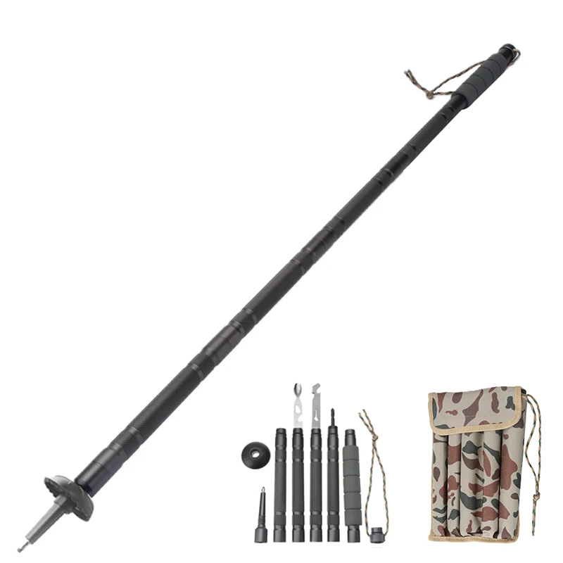Camping-Hiking-Stick-Multifunctional-Ultralight-Outdoor-Trekking-Pole ...