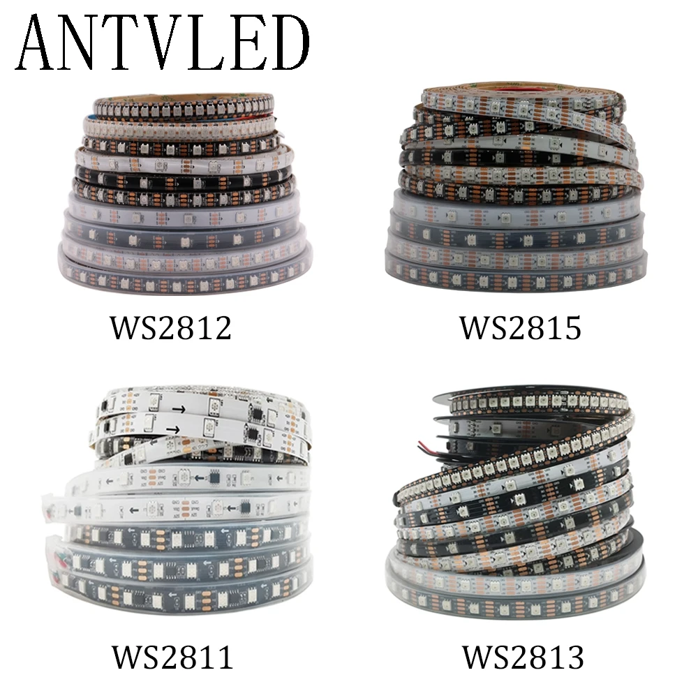 Ws2811 Ws2812b Ws2813 Ws2815 30 60 Leds M Rgb Led Strip Individually