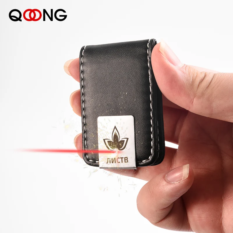 QOONG-2024-Custom-Lettering-High-Quality-Leather-Money-Clip-Purse-Men ...