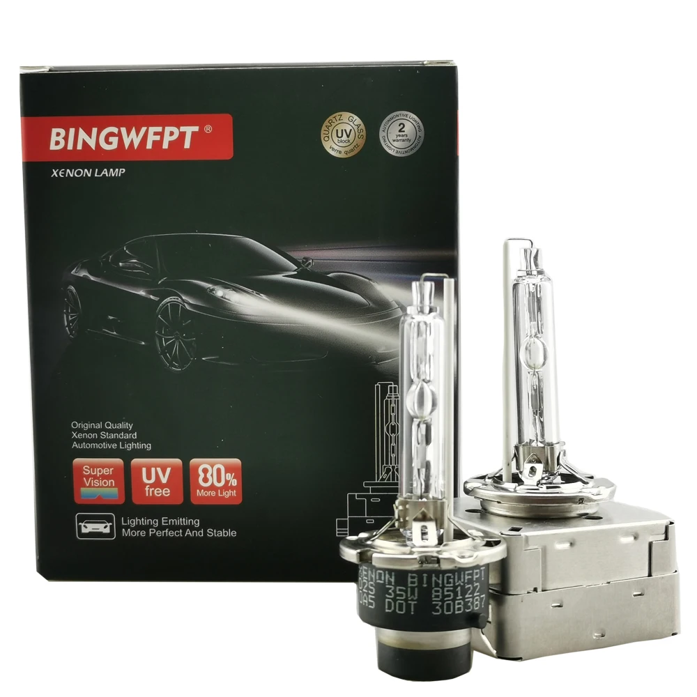 Bombilla HID de xenón para faro delantero, lámpara de 4300K, 5000K, 6000K, D1S, D2S, D3S, D4S ...