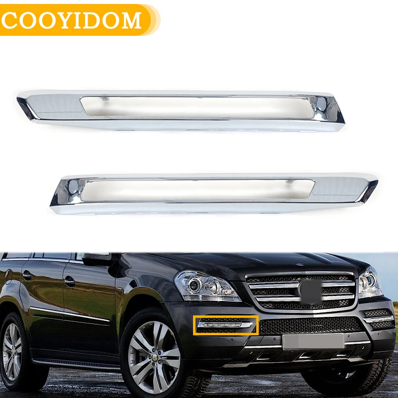 Voorbumper-Dagrijlamp-Chromen-Sierafdekking-A1648847322-A1648847422 ...