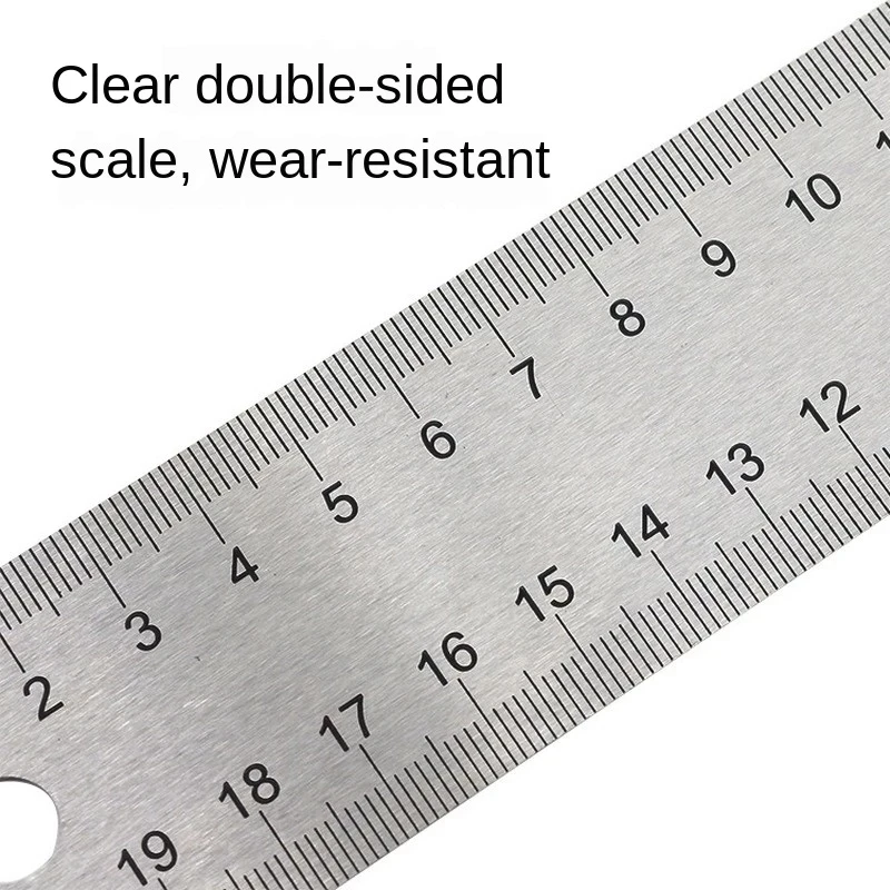 SLATIOM Stainless Steel 90 Degree Angle Ruler Metal Straight Ruler ...