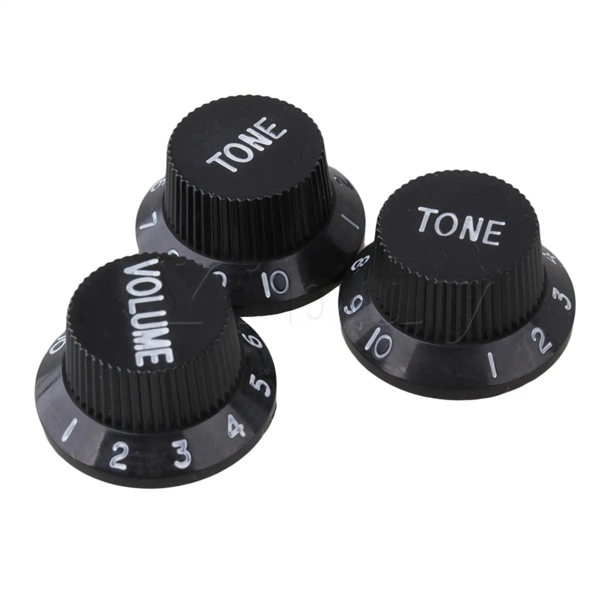 Yibuy Black Guitar Knob Volume Tone White Digital For Guitar|Guitar ...
