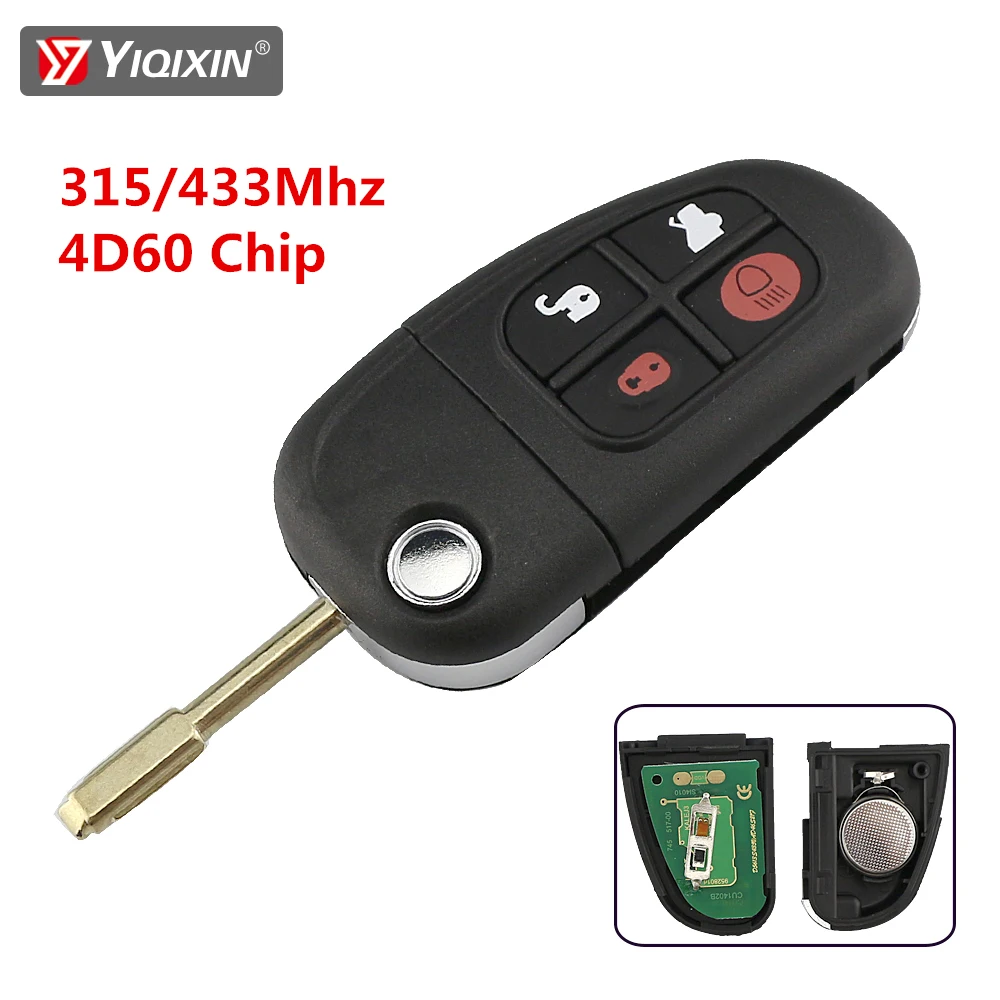 YIQIXIN 4 Button For Jaguar S X Type XJ XJR XJ8 XK XF 2002-2008 1999 ...