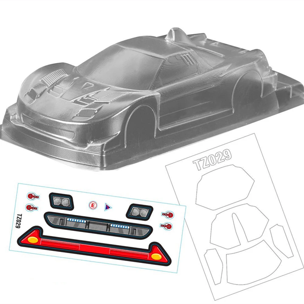 1/28 mini z Honda NSX GT2005 Transparent Lexan Body Wheelbase 98mm for ...