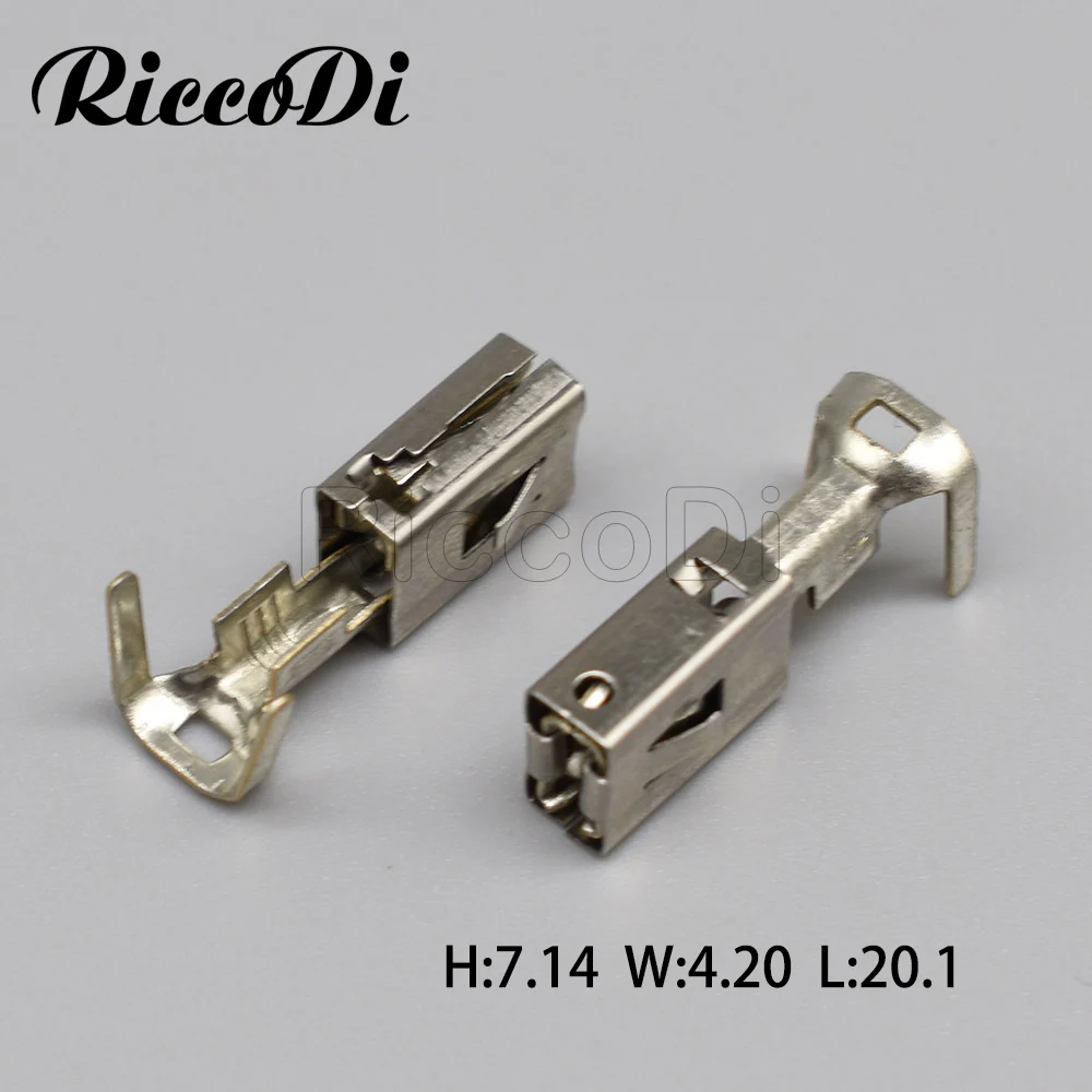 50Pcs-1241414-1-1241416-1-6-3mm-Female-Auto-Crimp-Wire-Terminal-Loose ...