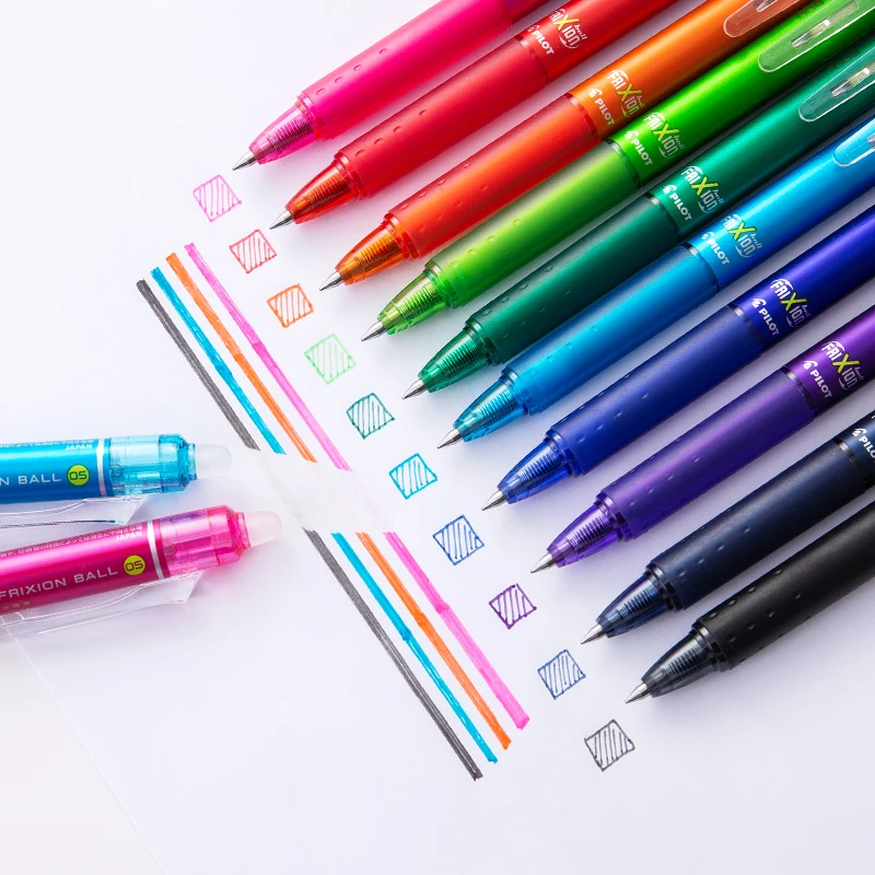 1PCS Multicolor Erasable Pen Gel Pen 5 Colors Soft Rubber Ballpoint ...