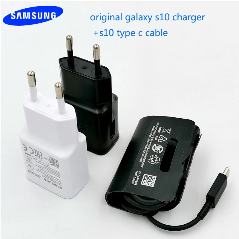 For samsung S10 original fast charger 9V 1.67A EU US travel power ...