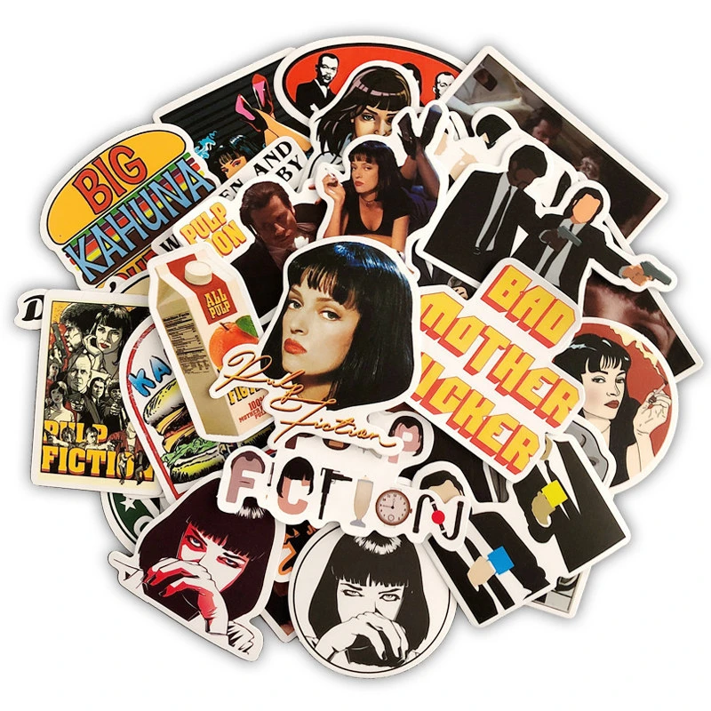 10/30/50Pcs Pulp Fiction Classic Movie Stickers For Refrigerator Car ...