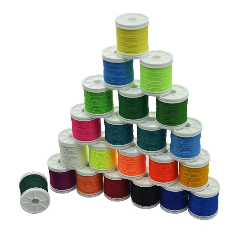 Fishing Rod Guide Winding Thread 150D Braided Wire Polyester Fiber Ring ...