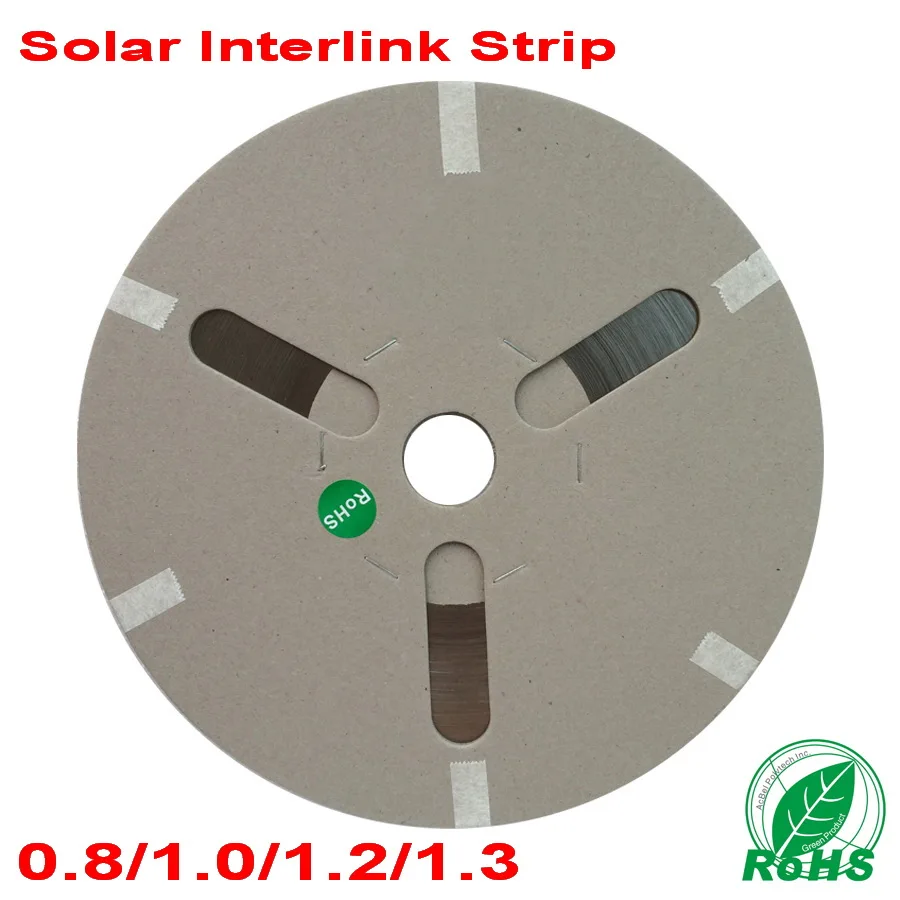 0.8mm 1.0mm 1.2mm 1.3mm Solar Interlink Strip Tabbing Wire ,solar Cell ...
