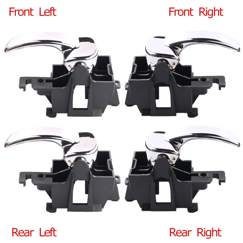 Fit Nissan Navara D40 Pathfinder Interior Door Handles Car Inside Inner ...