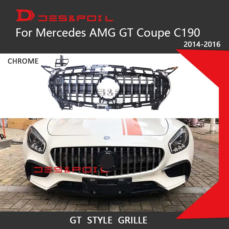 For-AMG-GT-R-C190-Panamerica-Grill-Pre-facelift-Mercedes-Auto-Front ...