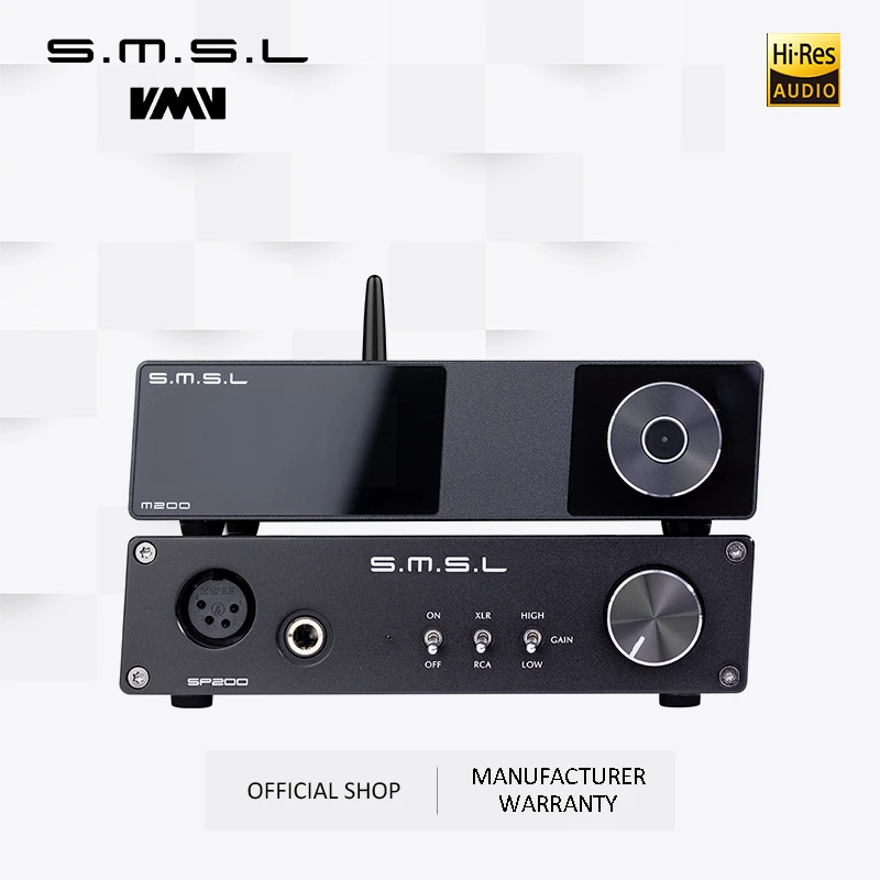 Smsl M200 Audio Dac & Sp200 Headphone Amplifier Set Akm4497 Bluetooth 5 ...