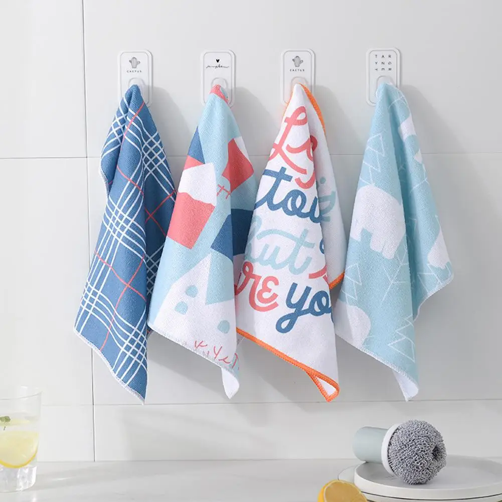 4 PCS Dish Towel Set 100 Percent Cotton Kitchen Cleaning Towel Superior ...