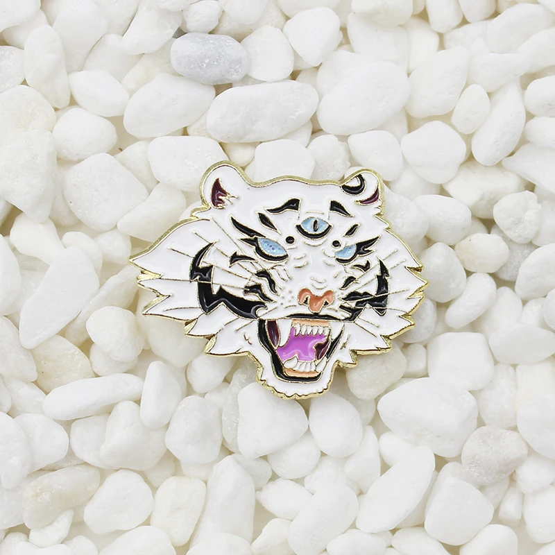 Angry White Tiger Eyes