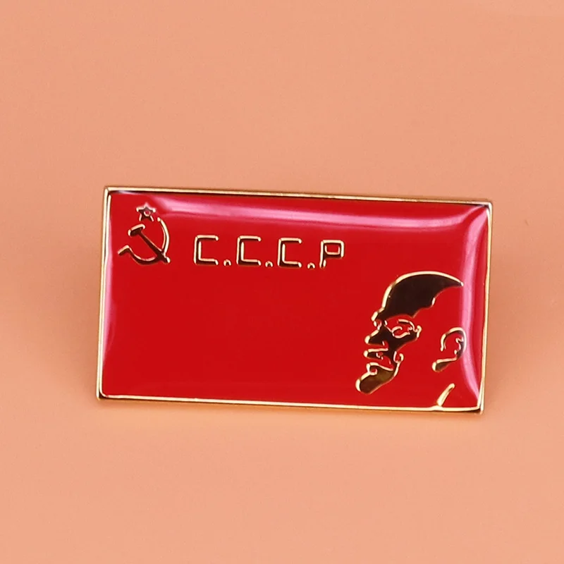 Soviet CCCP Red Star Sickle Hammer Symbol badge Pin USSR Metal Pin ...